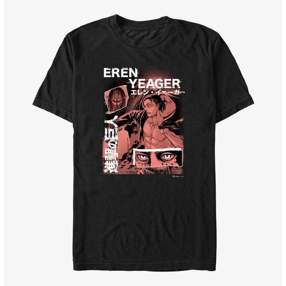 Attack On Titan Eren Yeager Collage Big & Tall Unisex… - Gem